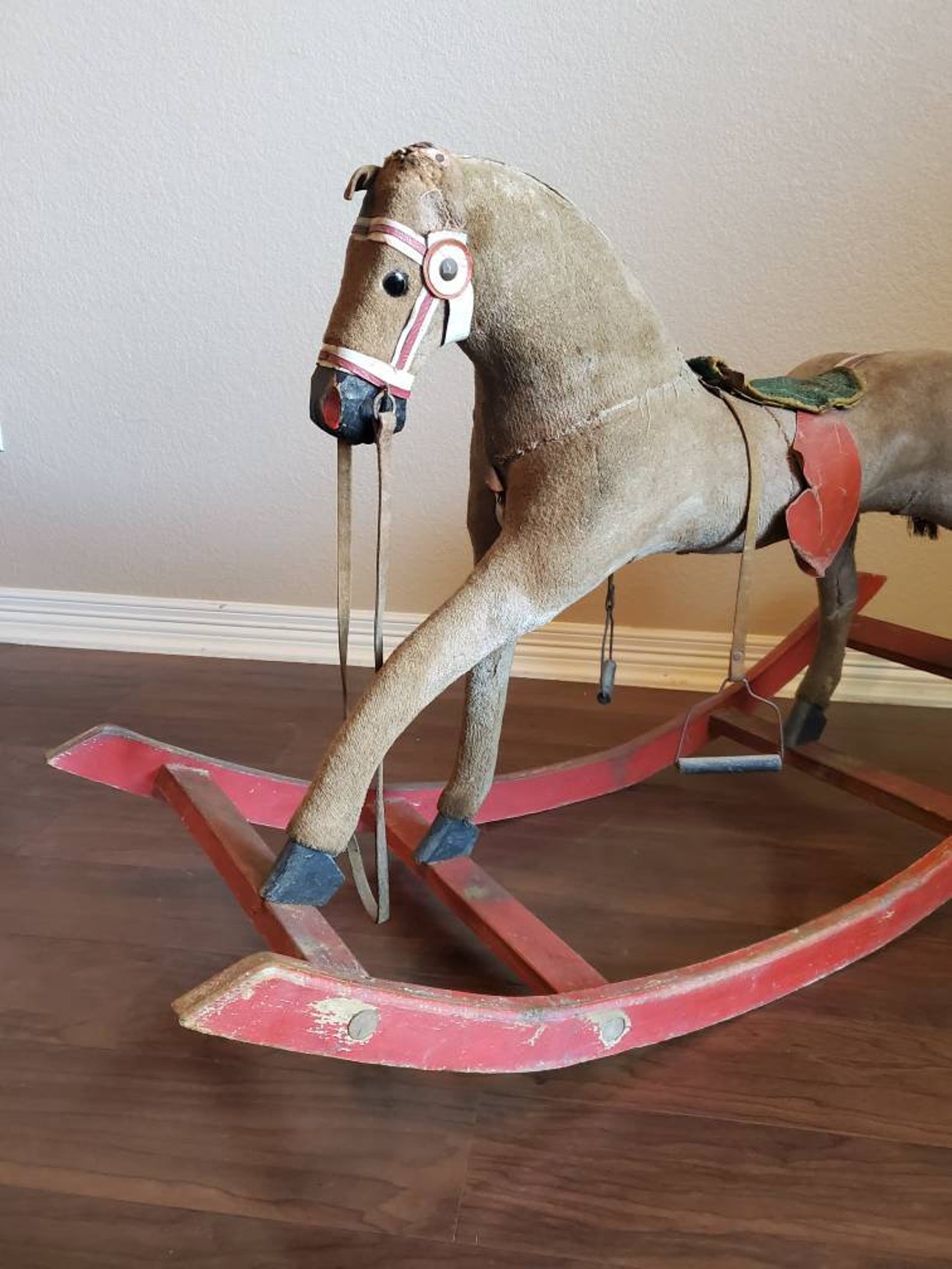Antique American Early Rocking Horse From Turn of the 19th/20th Century ...