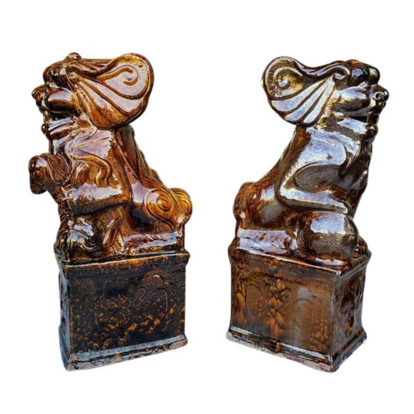 Large Chinese Foo Dogs Statue - Etsy