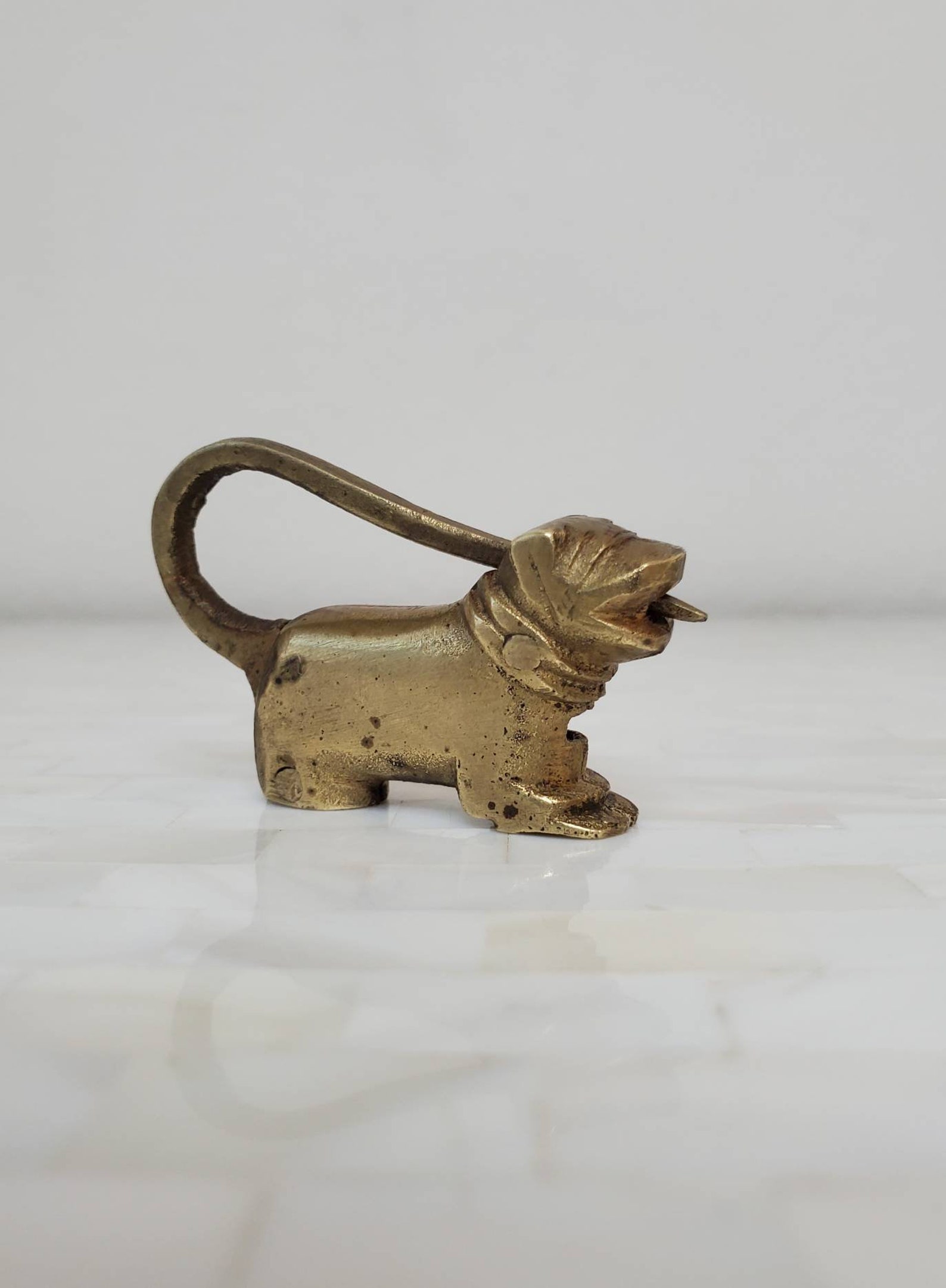 Miniature Antique Chinese Brass Dog Figure Locks Set of 3 | Etsy