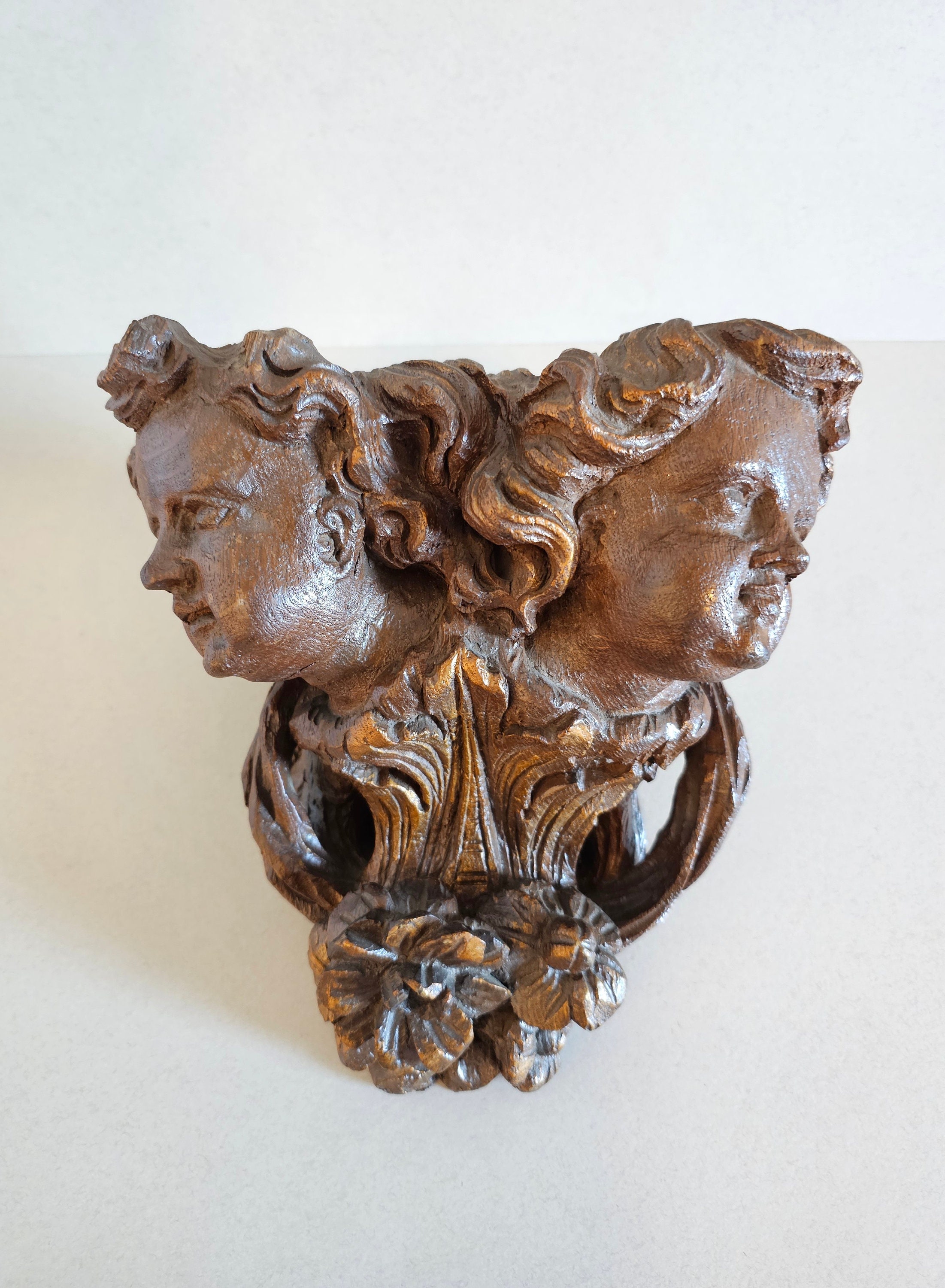 18th Century German Baroque Period Architectural Carved Putti Corbel ...
