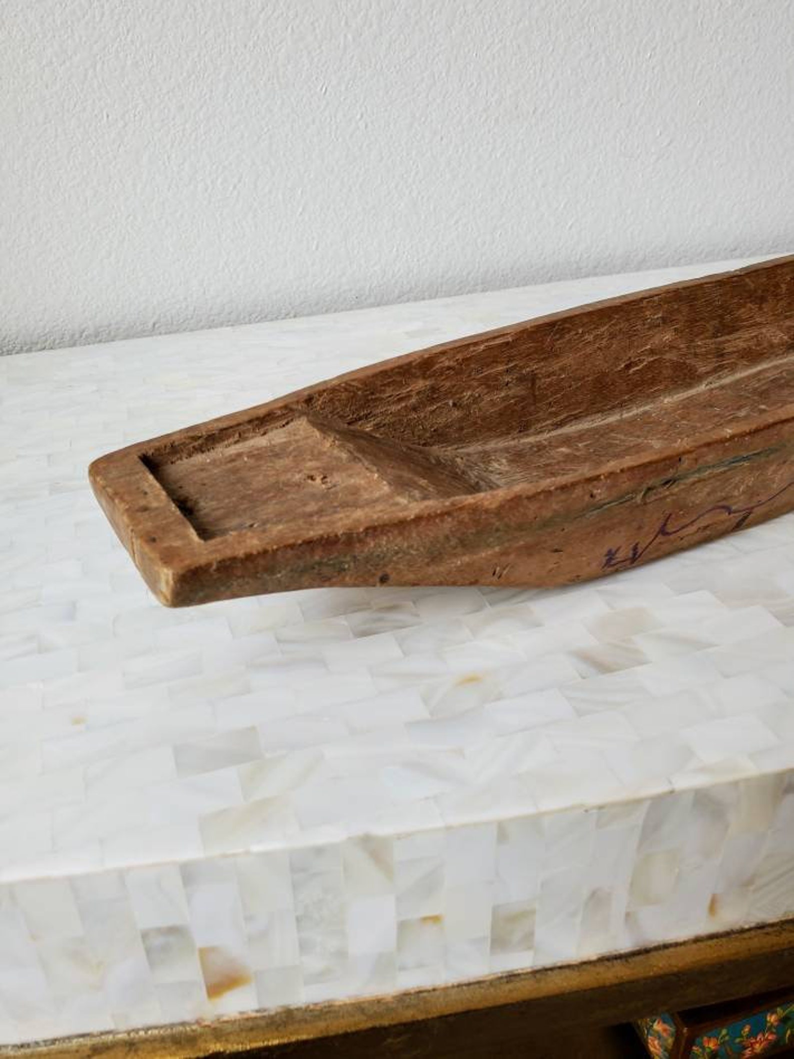 Indonesian Antique Carved Dugout Canoe Model, Sepik River Region Papua ...