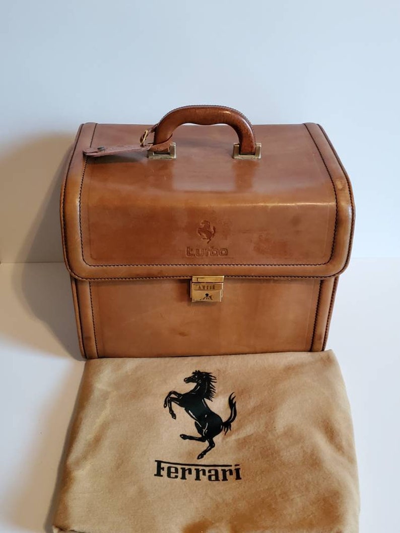 Rare Vintage Ferrari 208 Turbo Schedoni Italian Brown Leather - Etsy