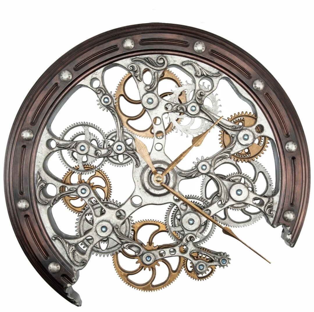 Dale Mathis Quarter Till Skeleton Wall Clock Sculpture Signed American ...