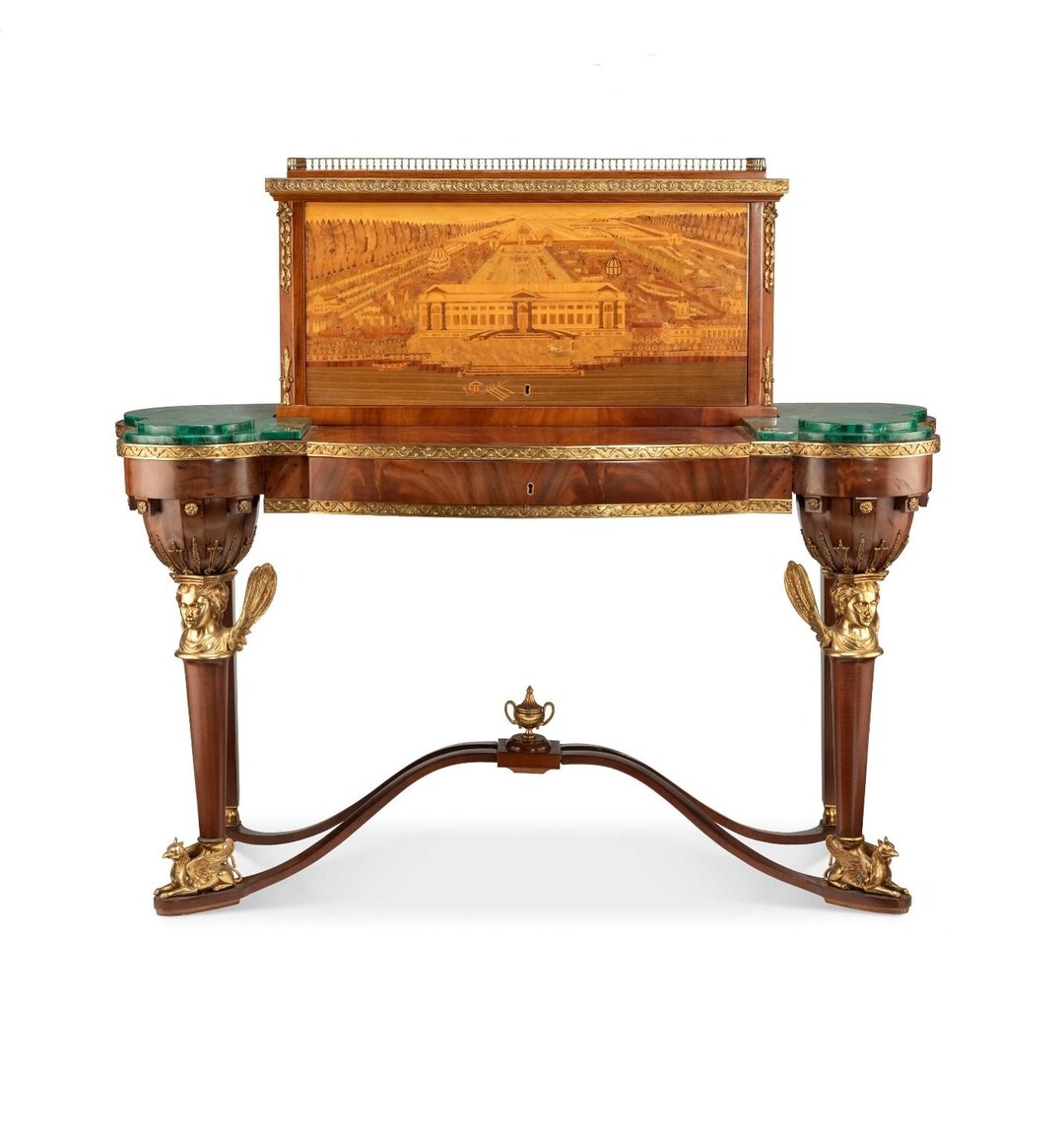 Russian Empire Neoclassical Bureau-jardinière Writing Table Desk After ...