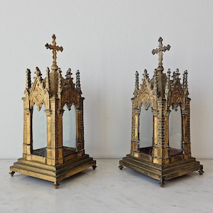 Antique Religious French Gothic Revival Gilt Bronze Cathedral Church ...