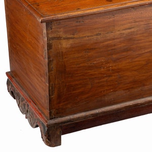 Antique Indonesian Madurese Javanese Chinoiserie Red Lacquered Carved ...