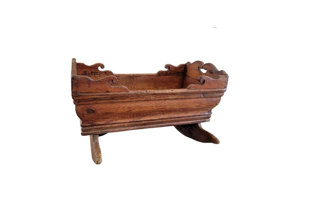 Antique Swedish Gustavian Period Country Farmhouse Wooden Floor Rocking ...