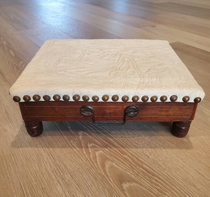 19th Century Victorian Coach Travel Seat Warmer / Foot Warmer Stool ...