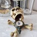 Rare Corum Jolly Roger Skull & Crossbones Enameled Metal Sculptural ...