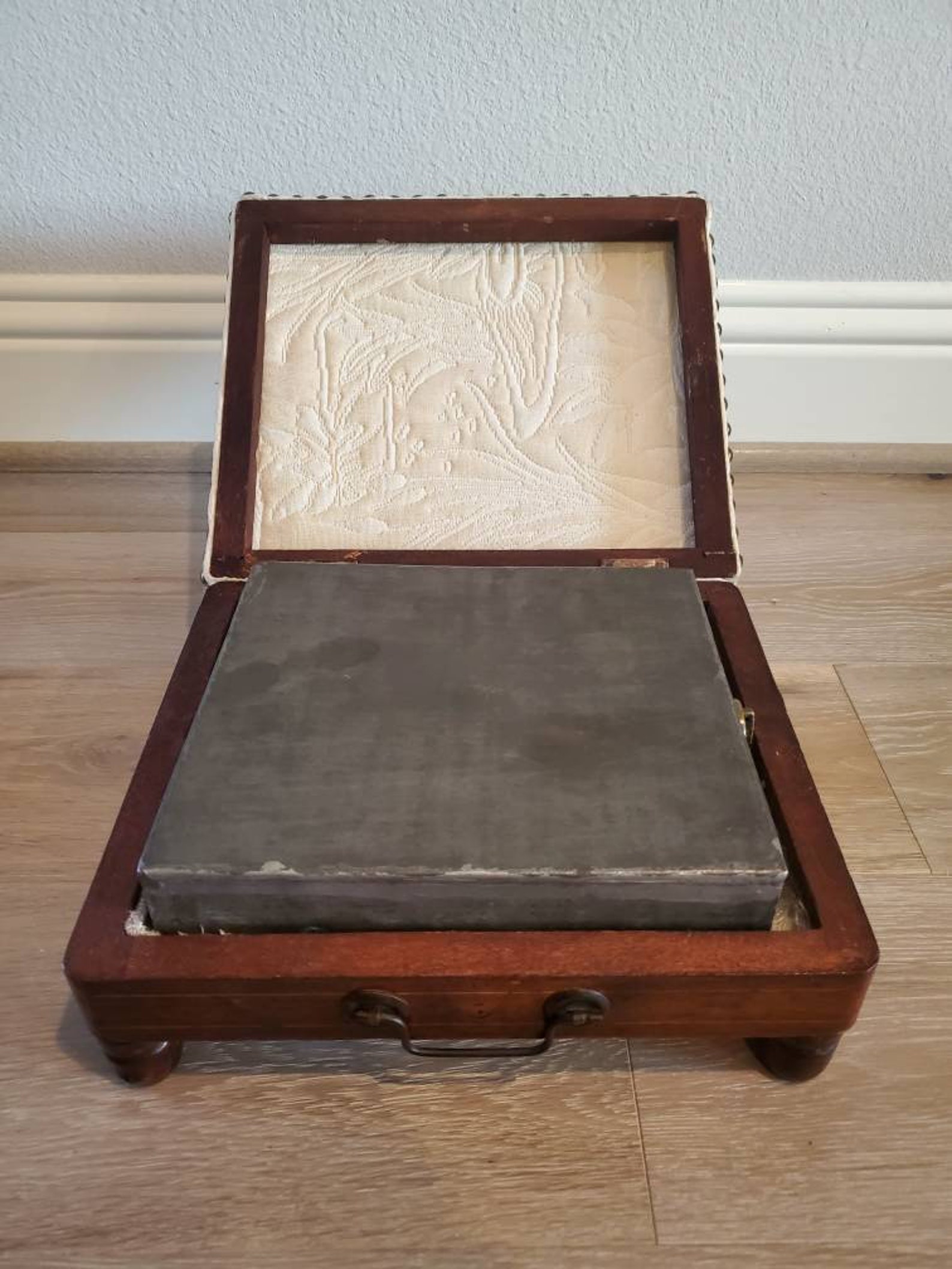 19th Century Victorian Coach Travel Seat Warmer / Foot Warmer Stool ...