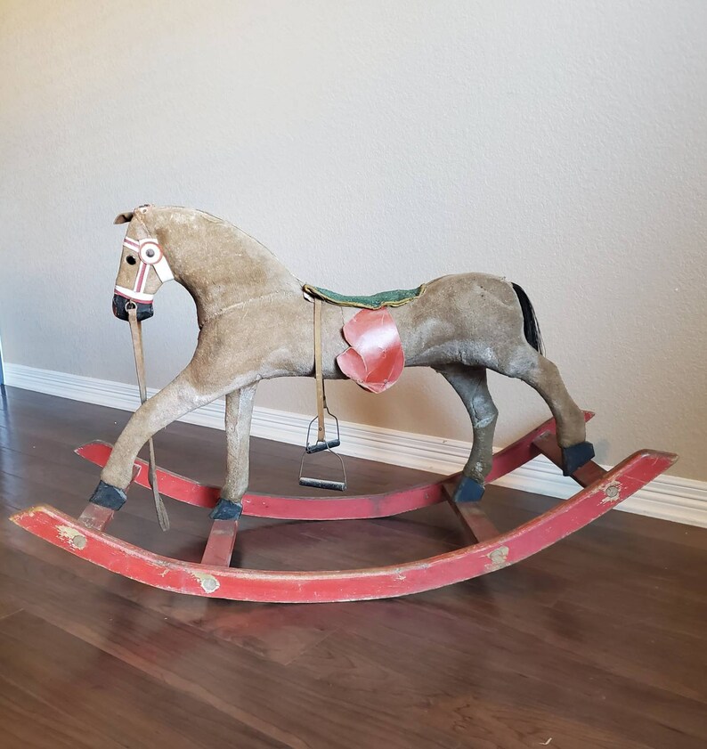Antique American Early Rocking Horse From Turn of the 19th/20th Century ...