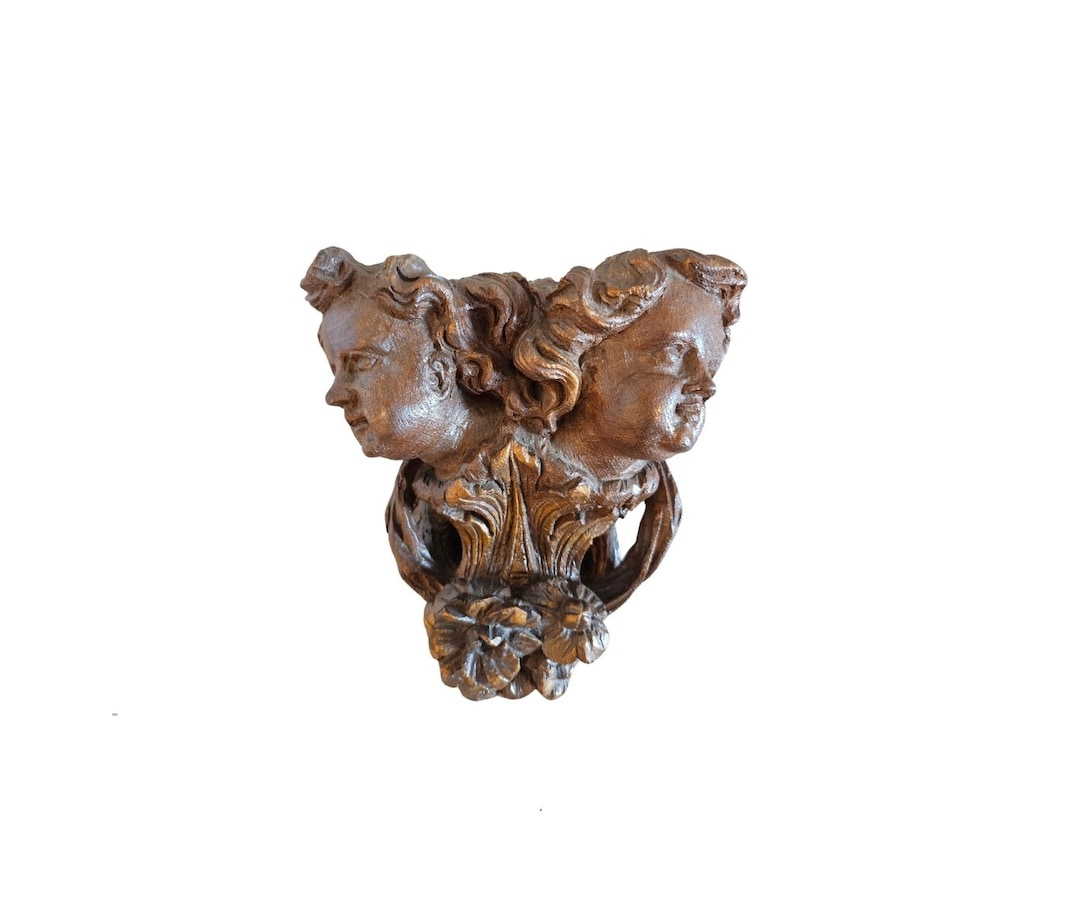 18th Century German Baroque Period Architectural Carved Putti Corbel ...