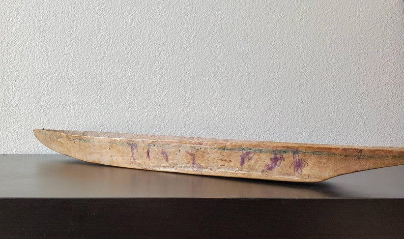 Indonesian Antique Carved Dugout Canoe Model, Sepik River Region Papua ...