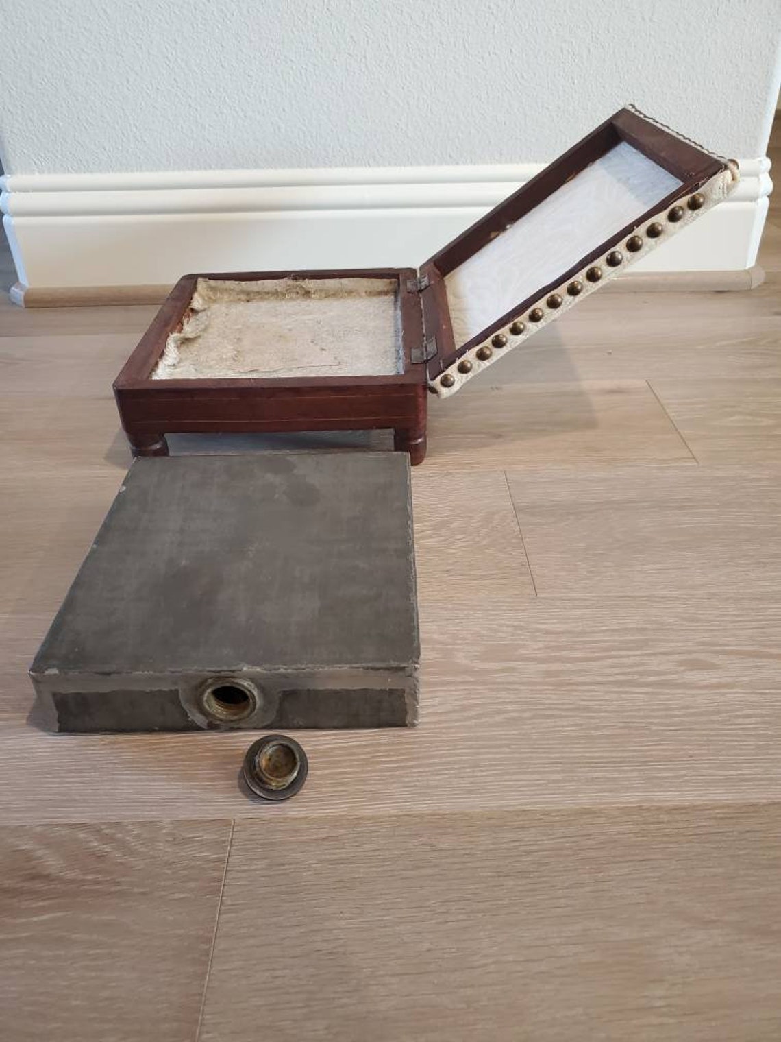 19th Century Victorian Coach Travel Seat Warmer / Foot Warmer Stool ...