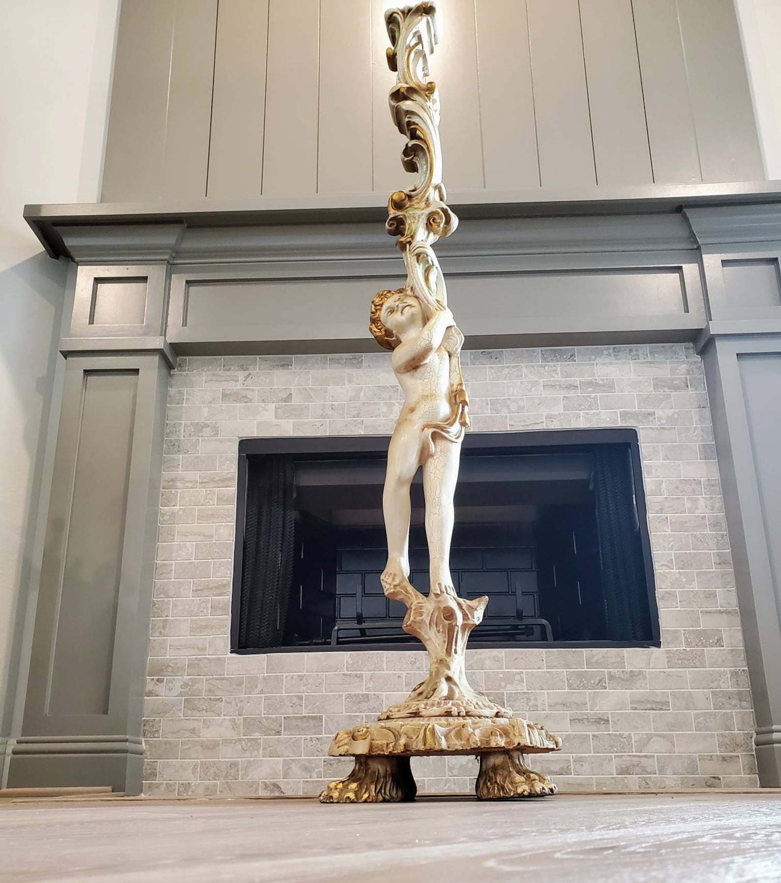 Antique Italian Rococo Venetian Carved Painted Gilt Column | Etsy