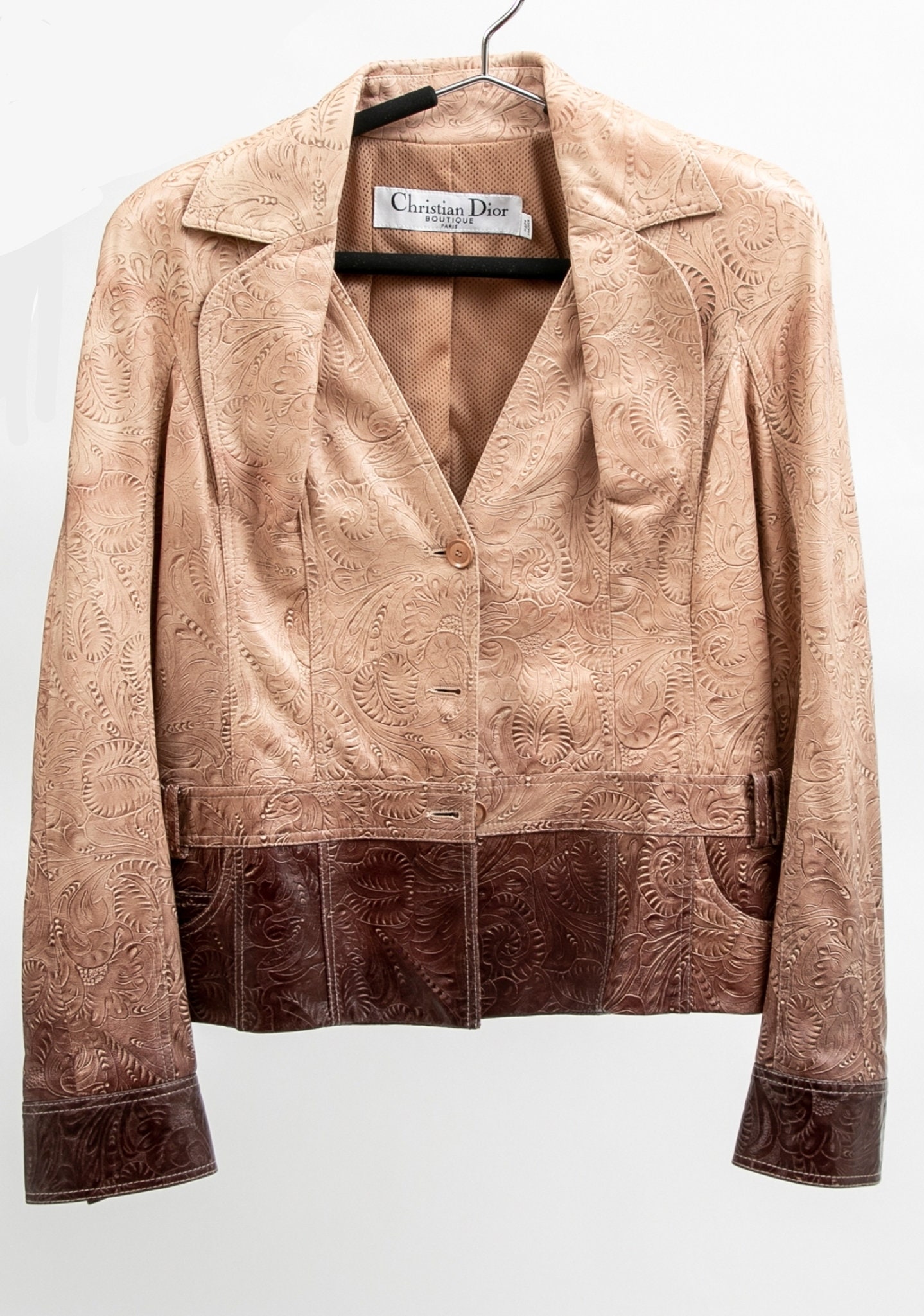 John Galliano Leather Jacket - Etsy John Galliano Leather Jacket - Etsy