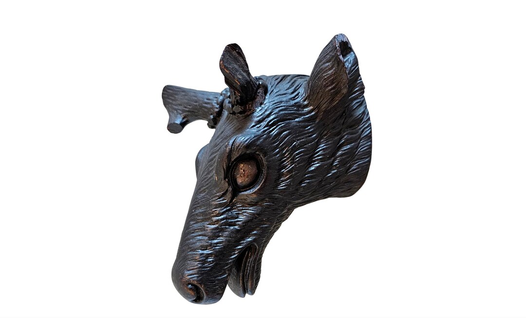 Antique German Black Forest Carved Moose Head Wall Bust - Etsy