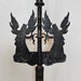 Rare Medieval European Castle Gothic Sculptural Forged Iron Heraldic ...