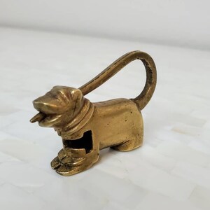 Miniature Antique Chinese Brass Dog Figure Locks, Set of 3 - Etsy