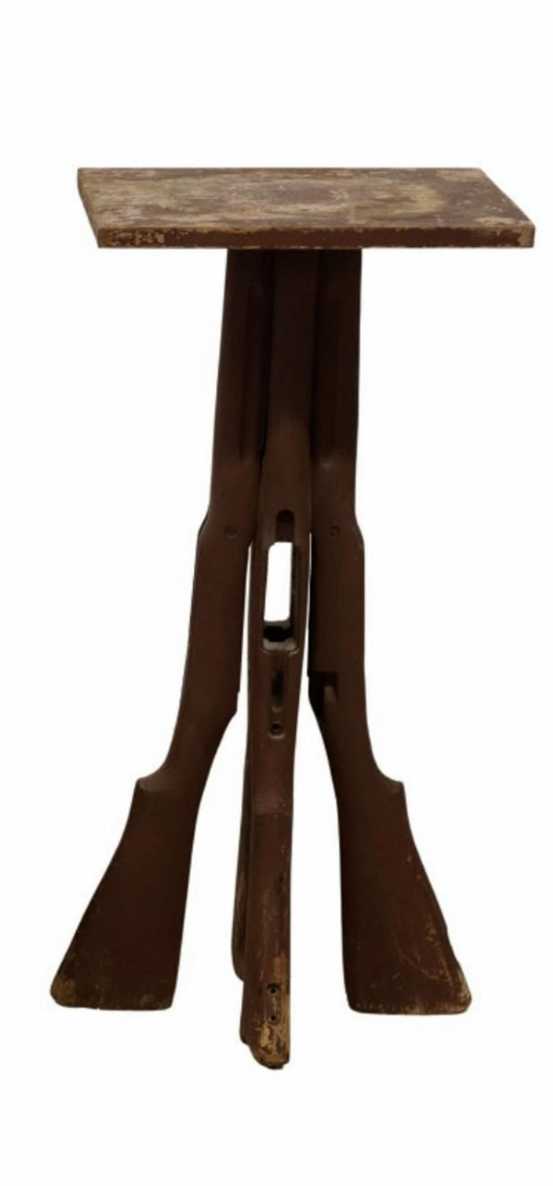 WW2 Trench Art Style Rifle Gun Stock Folk Art Side Table - Etsy