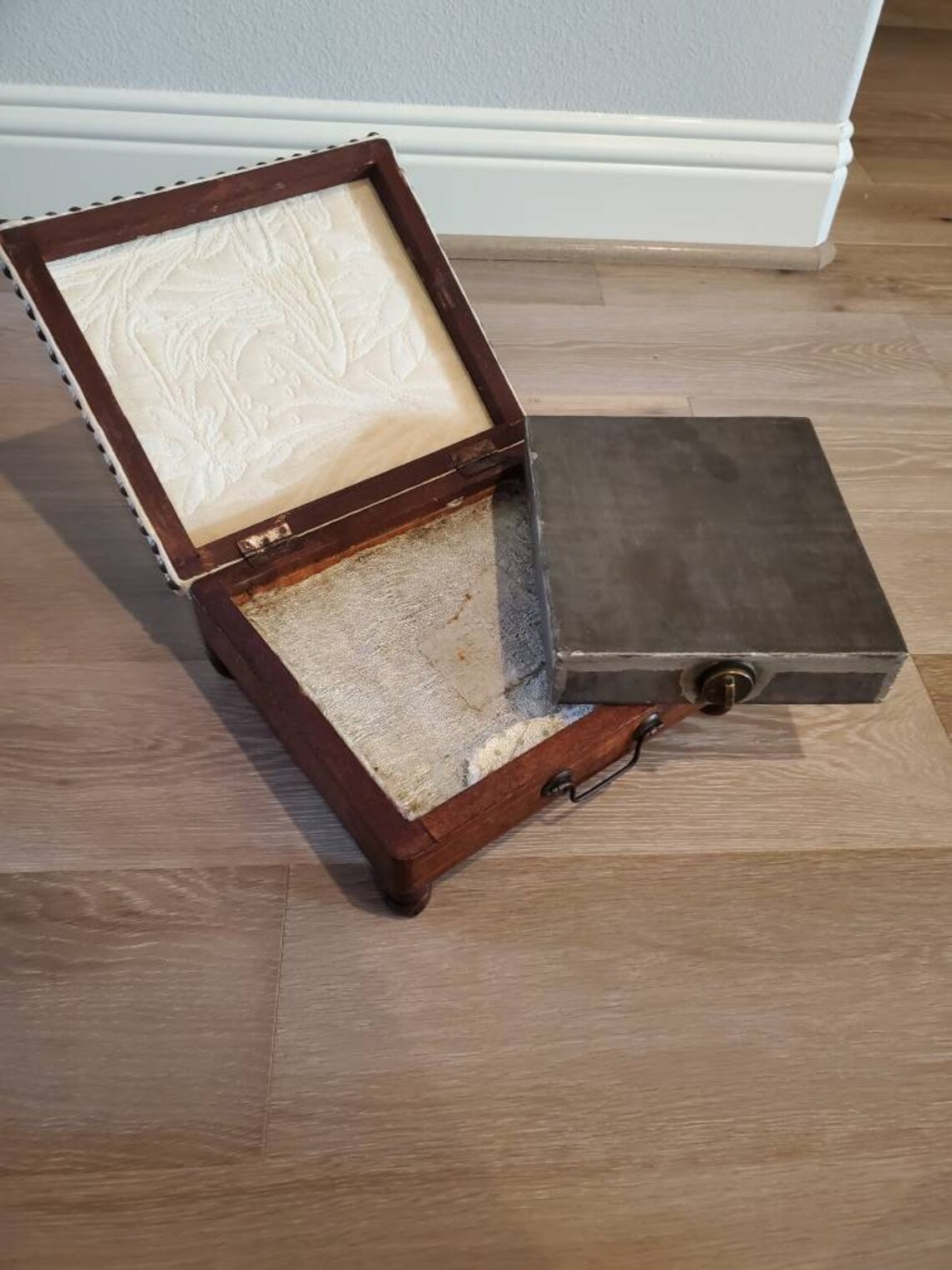 19th Century Victorian Coach Travel Seat Warmer / Foot Warmer Stool ...