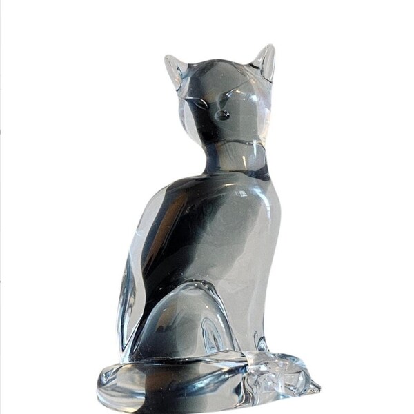 Glass Cat Figurine - Etsy