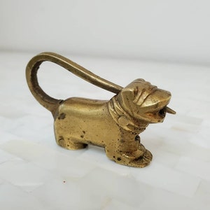 Miniature Antique Chinese Brass Dog Figure Locks, Set of 3 - Etsy