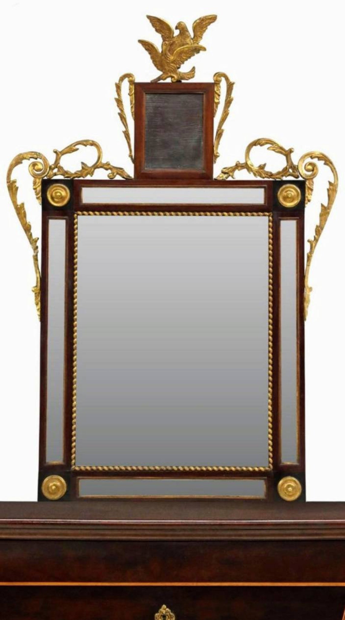 19th Century Spanish Fernandino Empire Style Carved Giltwood Bombe ...