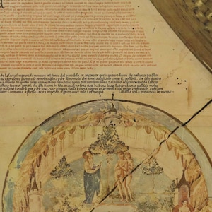 Monumental Map of the World Fra Mauro Facsimile Wood Frame - Large ...