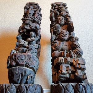 Antique Chinese Temple Relief Carved Wooden Architectural Corbel ...