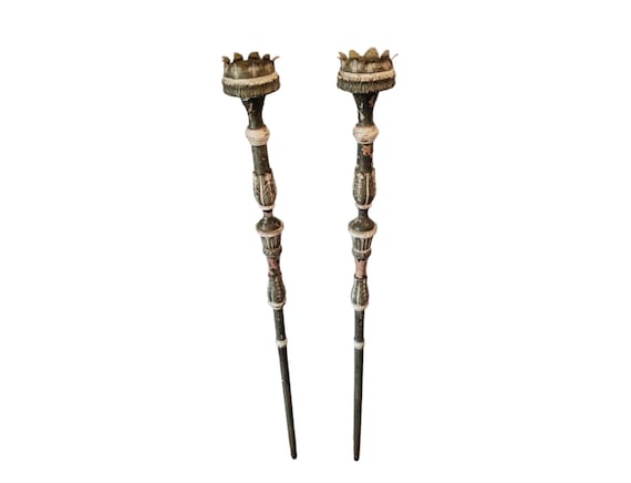 18th Century French Ecclesiastical Processional Pole | Etsy