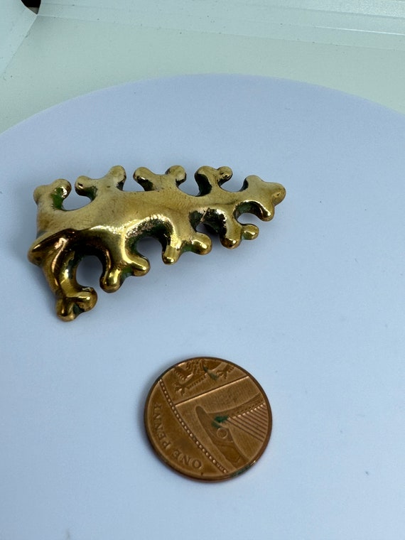 Kalevala Koru vintage Bronze Brooch pin Finland Scand… - Gem