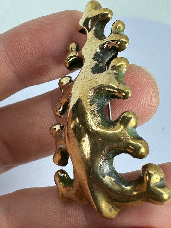 Kalevala Koru vintage Bronze Brooch pin Finland Scand… - Gem