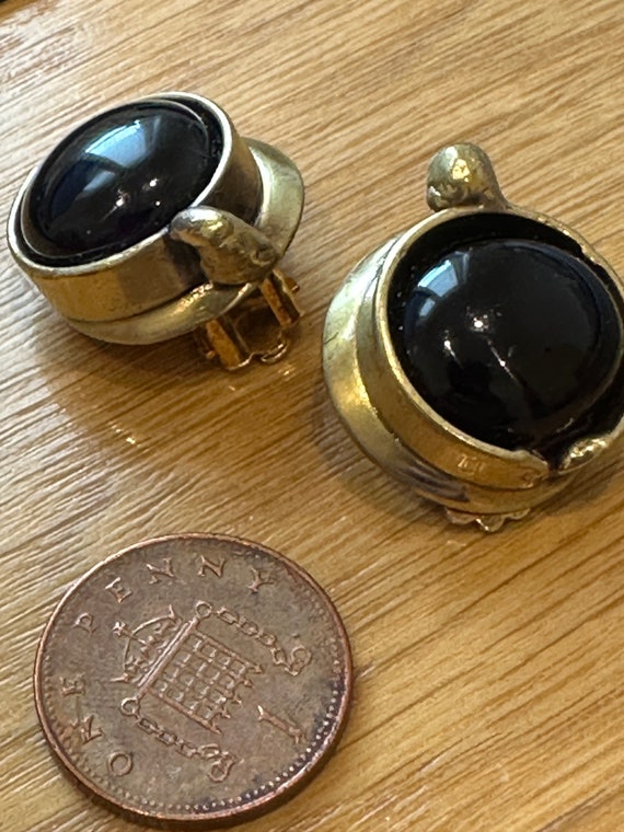 Unusual Brutalist Mid Century circle copper and black… - Gem