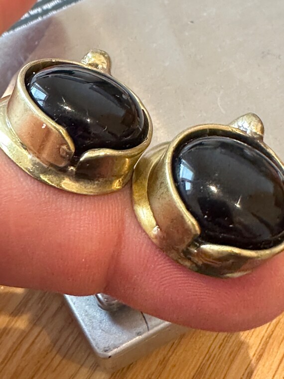 Unusual Brutalist Mid Century circle copper and black… - Gem