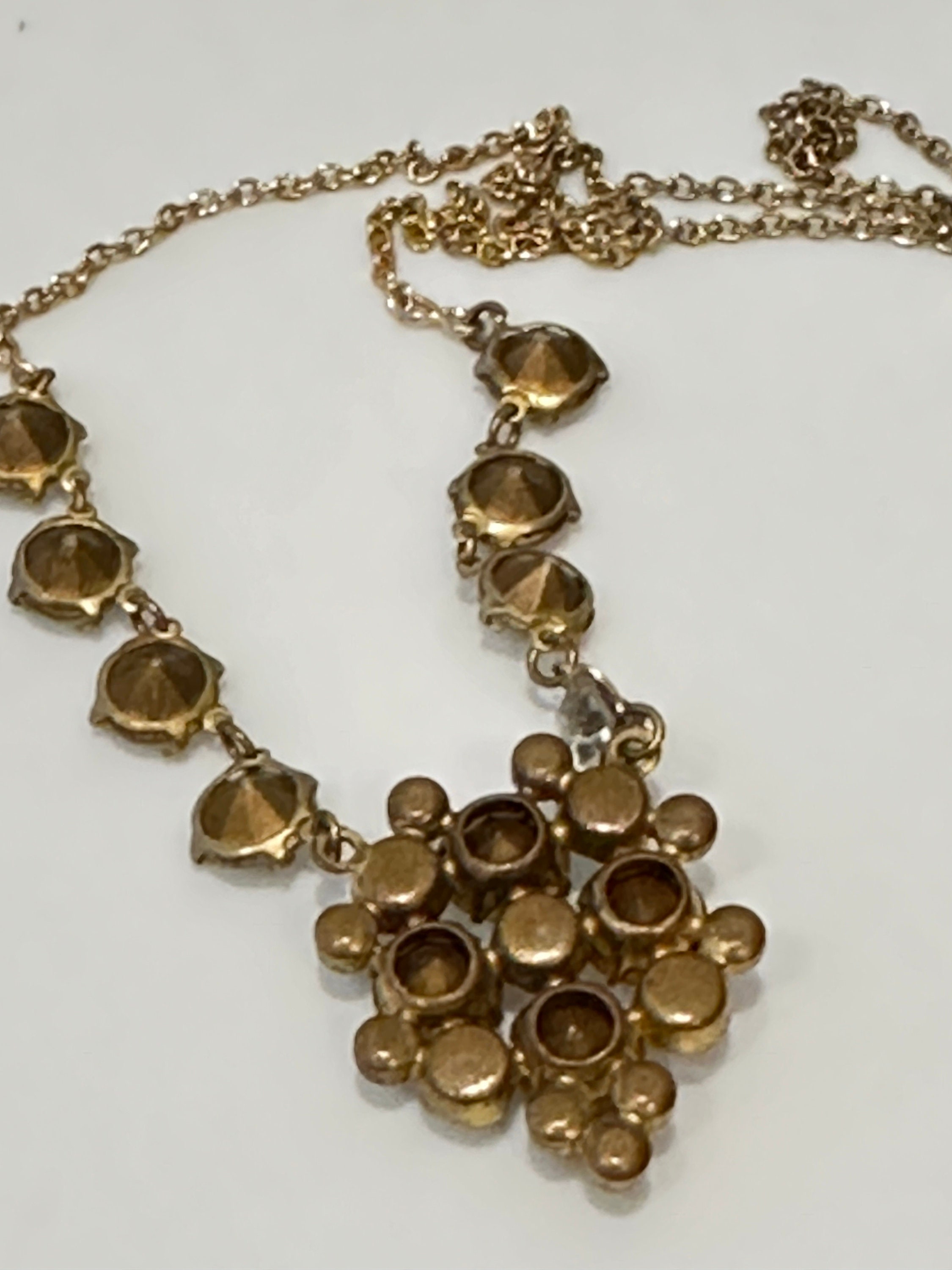 Vintage Super Sparkling Art Deco Paste Necklace - Etsy