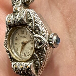 Rotary Vintage Ladies Marcasite Art Deco Style 17’ Jewels Mechanical ...