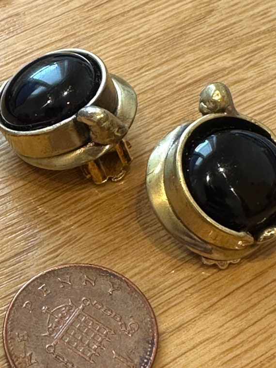 Unusual Brutalist Mid Century circle copper and black… - Gem