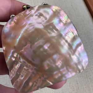 Miniature Vintage/antique Mother of Pearl/abalone Coin Purse Chatelaine ...
