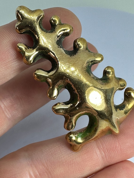 Kalevala Koru vintage Bronze Brooch pin Finland Scand… - Gem