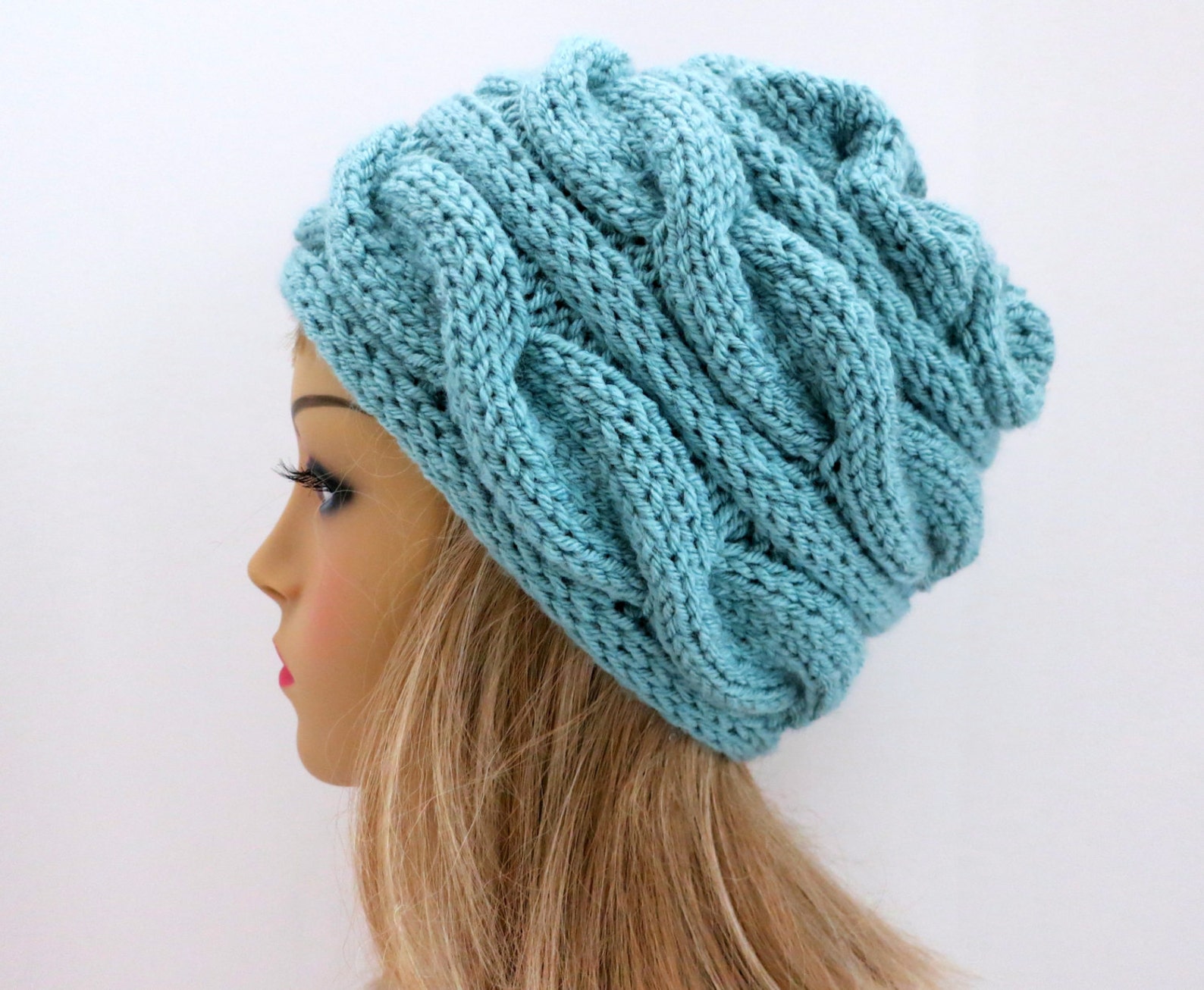 Hat Pattern PDF 106 Anastasiya Slouchy Hat Toque Beanie - Etsy