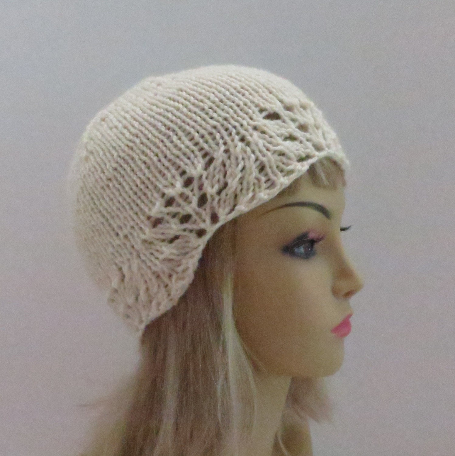 Hat Knitting Pattern With Flower - Etsy