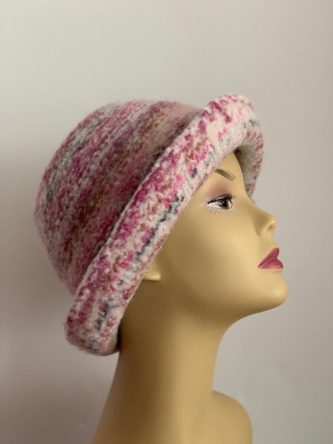 Large Knit and Felt Hat Pattern Felt Hat Knitting Pattern | Etsy