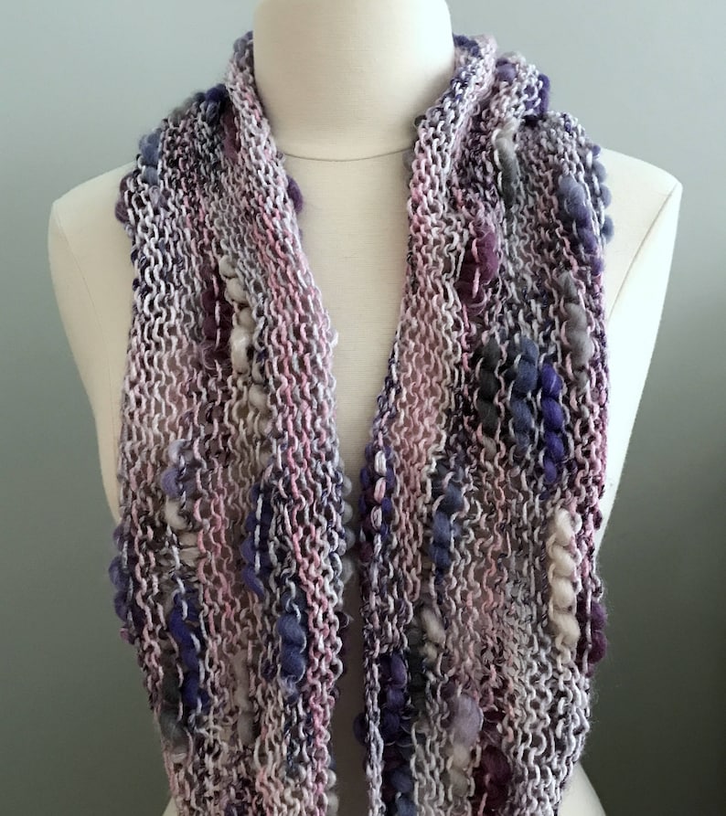 Cowl Knitting Pattern, Thick and Thin Yarn, Beginner Knitting Pattern ...