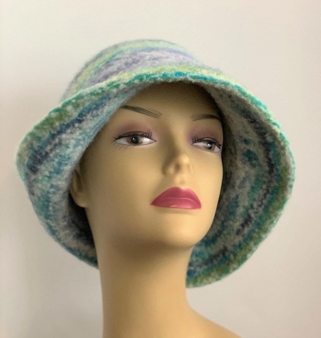 Large Knit and Felt Hat Pattern Felt Hat Knitting Pattern | Etsy