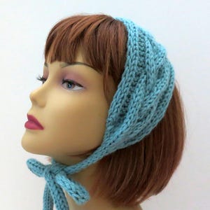Knitting Pattern Vintage Permelia Fanchon Bonnet, Half Hat, Headband ...