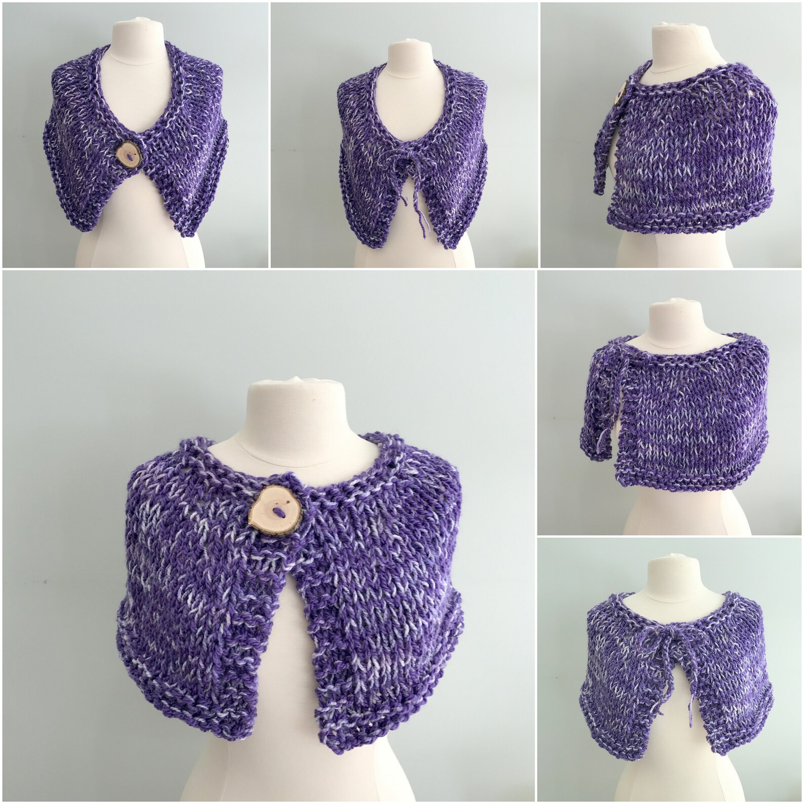 Knitting Pattern Shoulder Cape Bulky Stash Buster, Cape, Wrap, Winter ...
