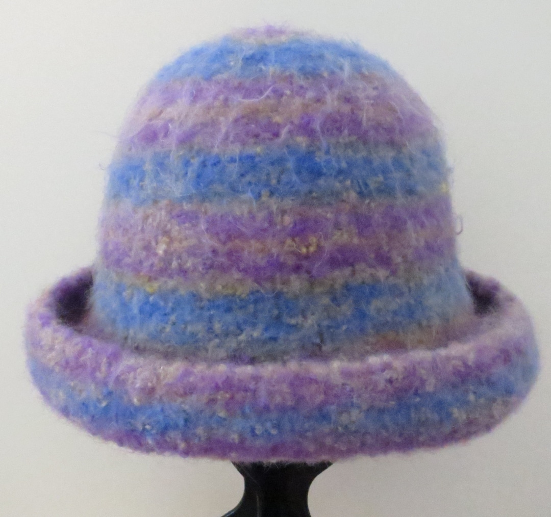 Felted Hat Pattern #202 Felted Bowler, Felt Hat, Knitting Pattern ...