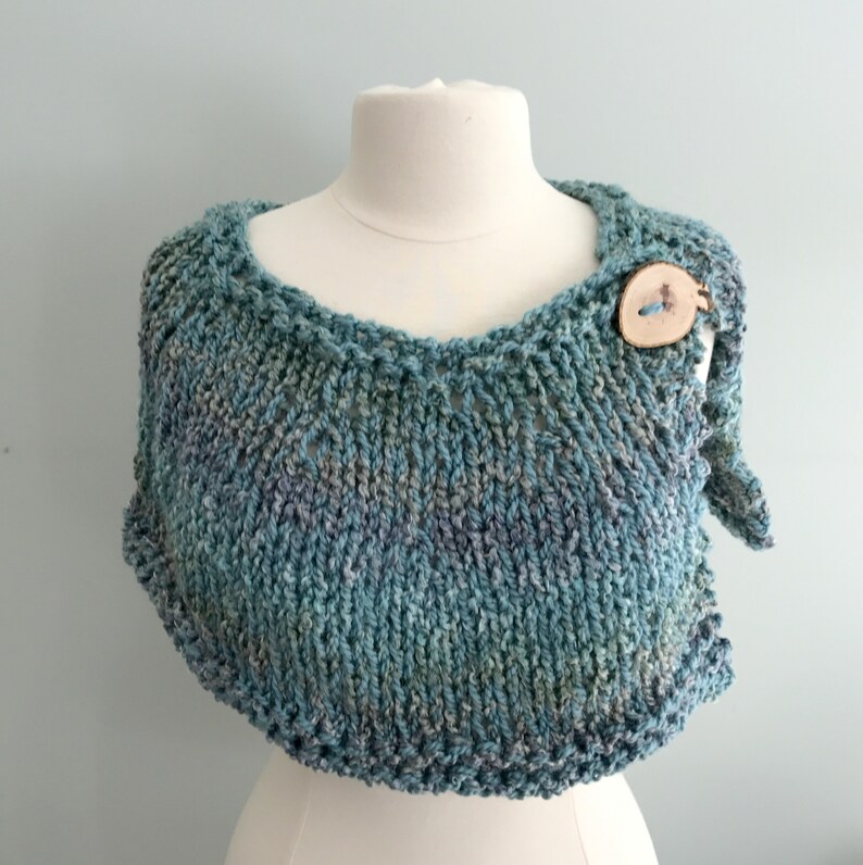 Knitting Pattern Shoulder Cape Bulky Stash Buster, Cape, Wrap, Winter ...