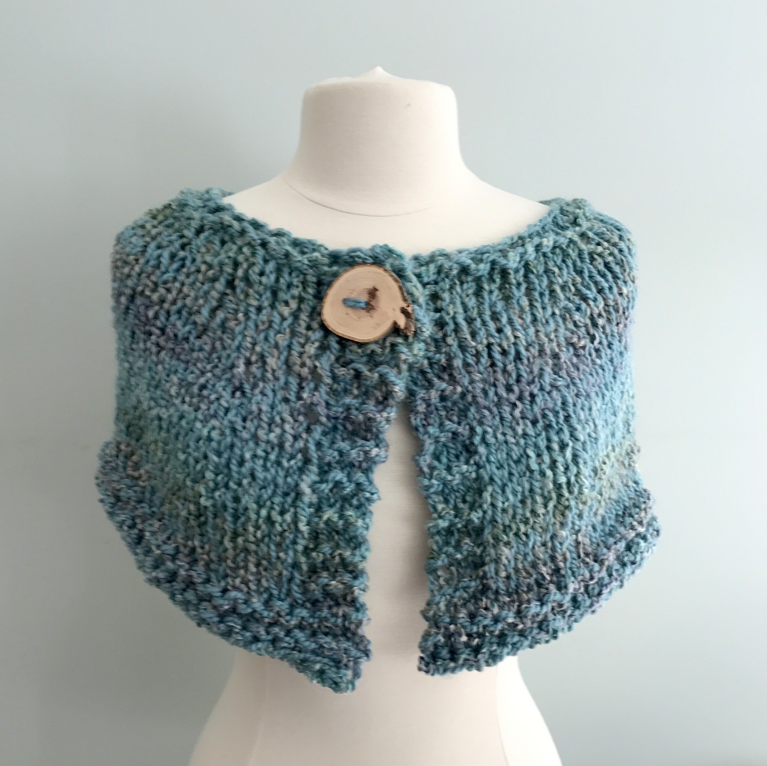 Knitting Pattern Shoulder Cape Bulky Stash Buster Cape Wrap | Etsy